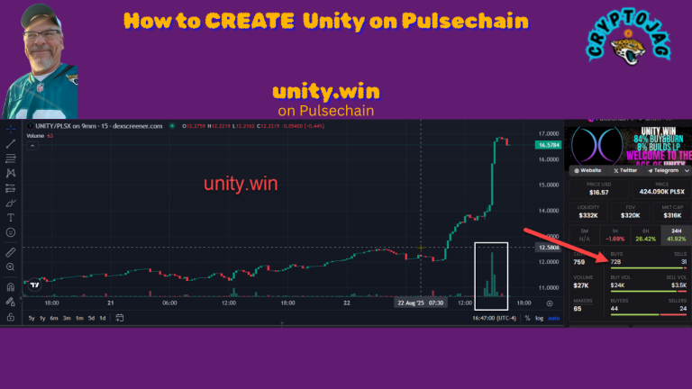How to Create Unity on Pulsechain using Libertyswap.Finance – Crypto Training Simplified